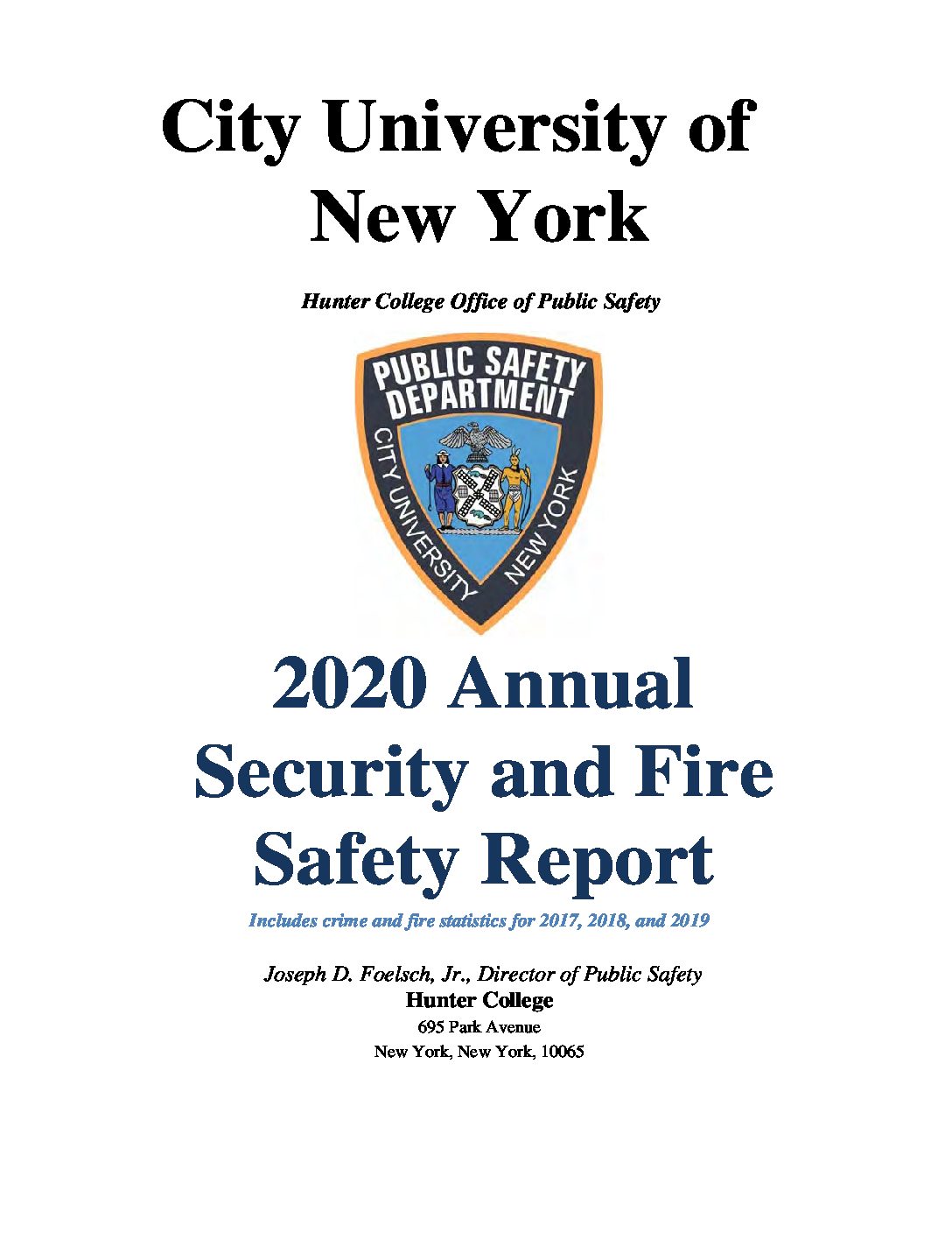 2020-Annual-Security-and-Fire-Safety-Report-1 | Hunter College