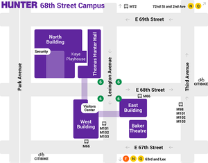 68th Street Campus Map | Hunter College