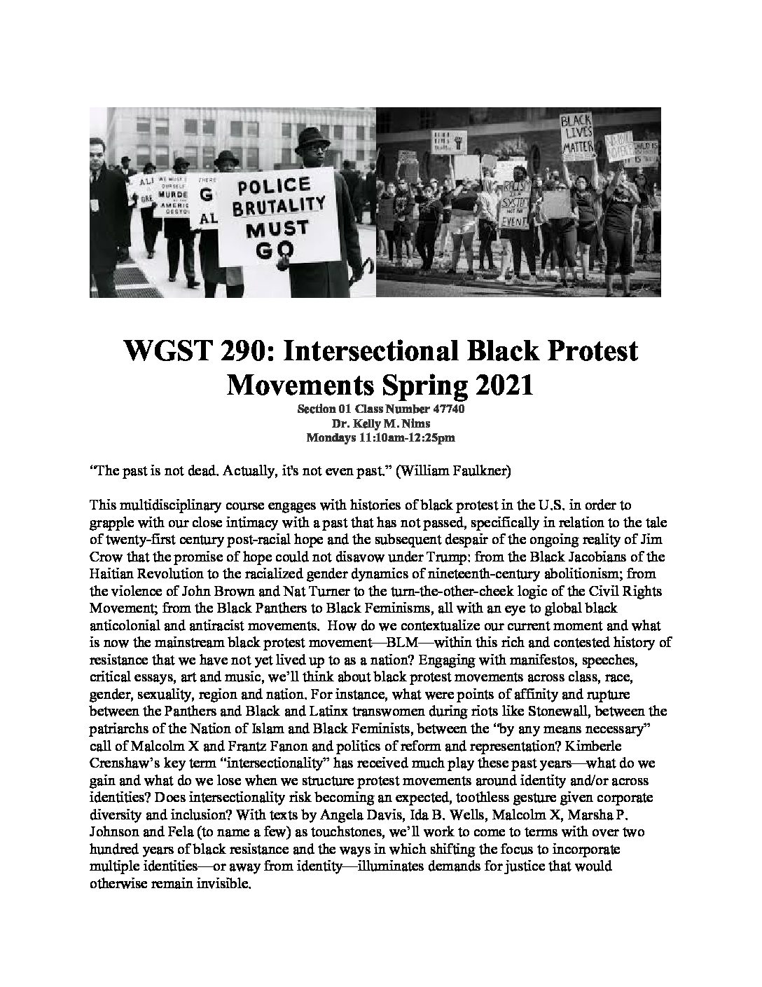 Black-Protest-flyer-Nims 2021a | Hunter College