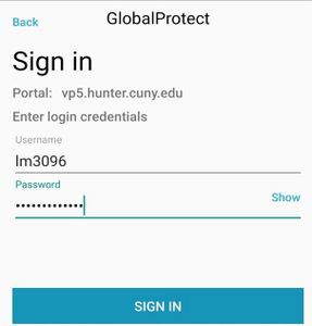 GlobalProtect VPN | Hunter College