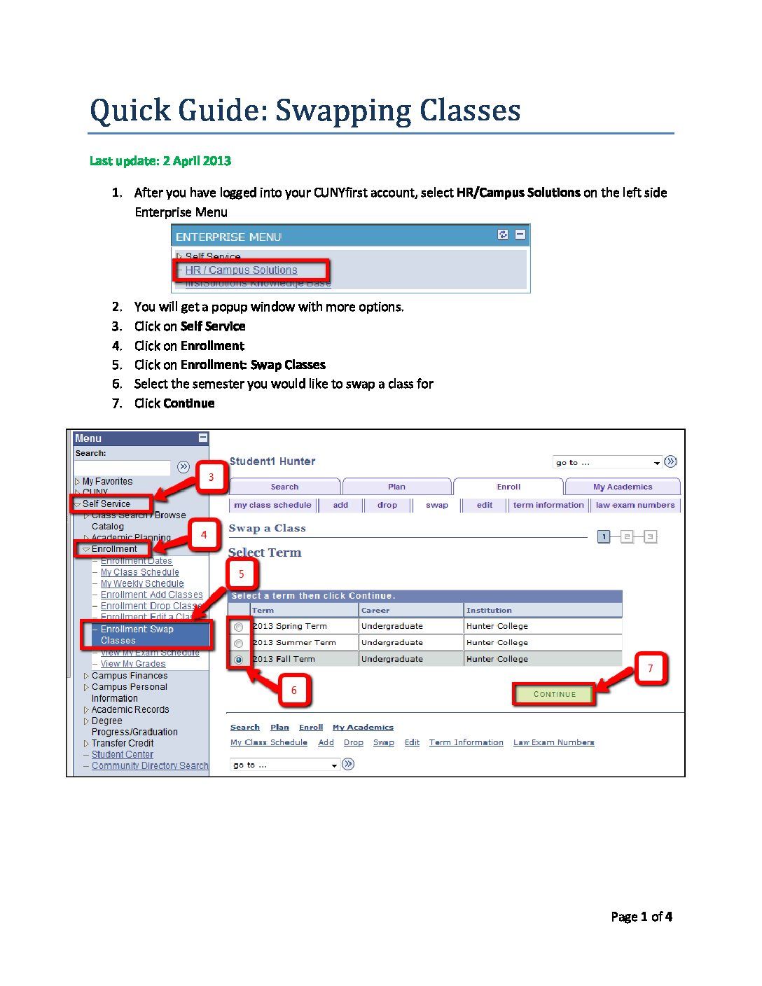 qg-swap-classes | Hunter College