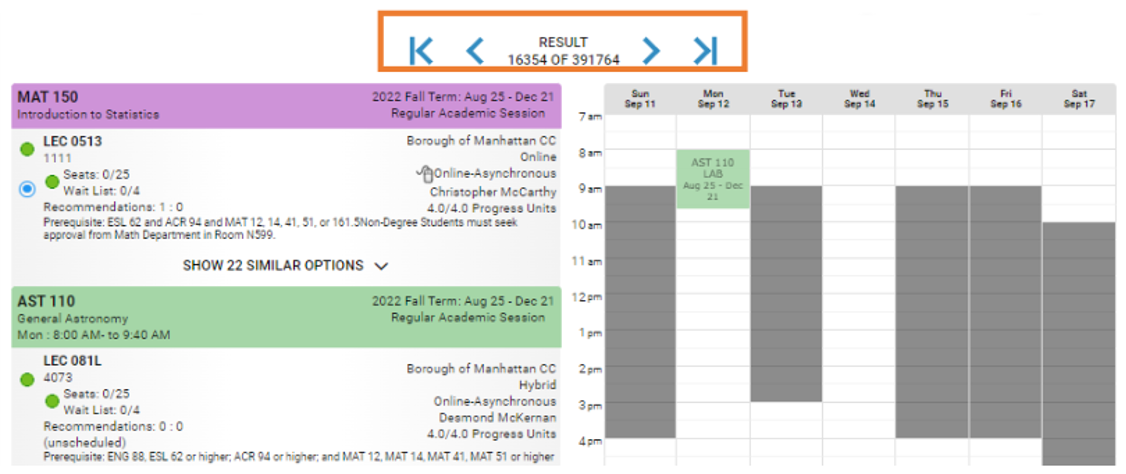 How to Register for Classes with Schedule Builder | Hunter College