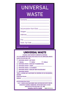 Universal-Waste-Label | Hunter College